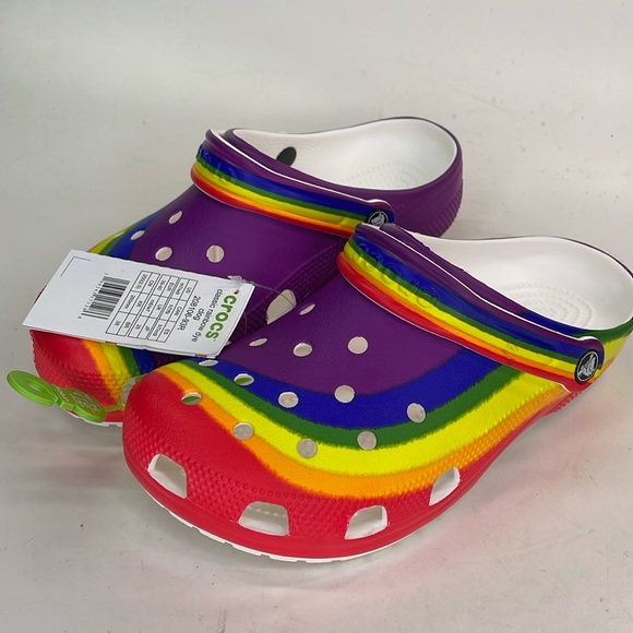 CROCS | Shoes | Crocs Classic Rainbow Dye Clog Unisex M 7 W 9 | Poshmark